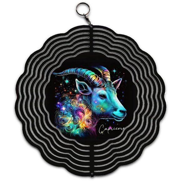 Design | Colorful Capricorn Zodiac Sign Design Wind Spinner | Poshmark